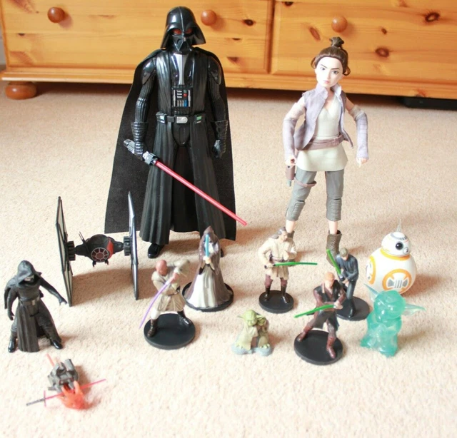 STAR WARS FIGURINE Bundle including Darth Vadar & Rey $15.18 - PicClick AU