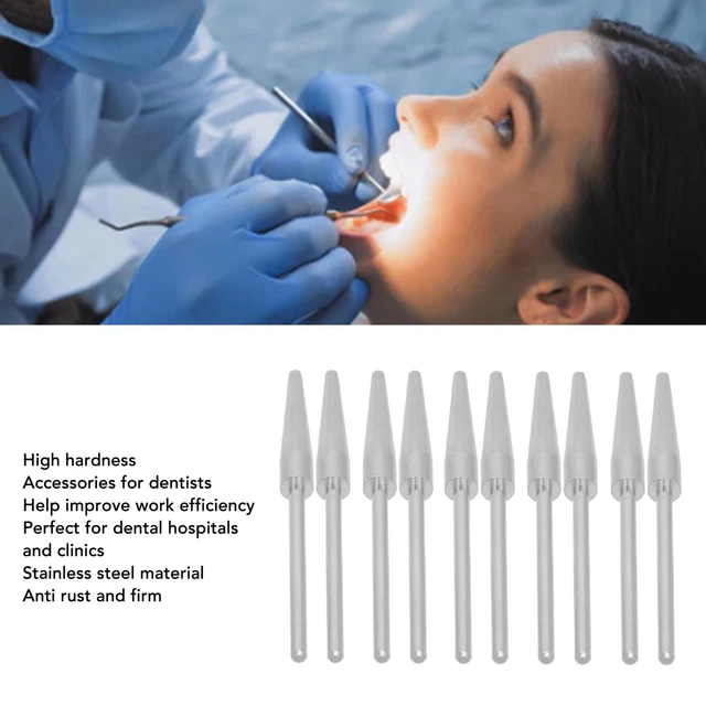 10PCS DENTAL DISC Mandrel Burs Stainless Steel High Hardness Dental Lab ...