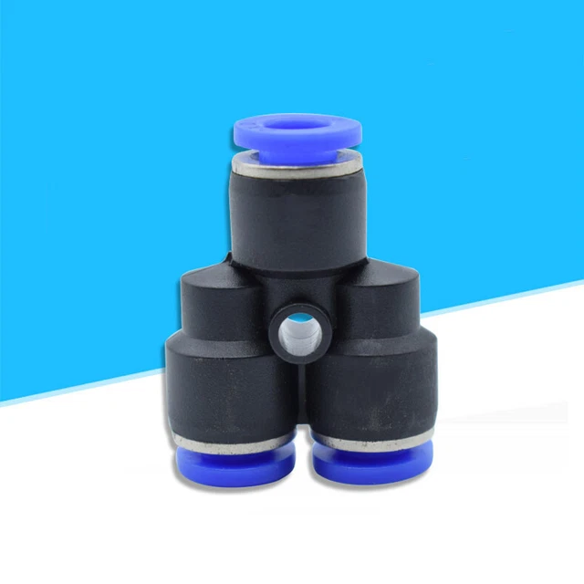 3-WAY WYE SPLITTER Pneumatic Connector Push In Fitting Air Hose Tube 4 ...