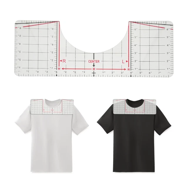 TSHIRT RULER GUIDE Alignment Tool T-shirt Center Design Heat Press ...