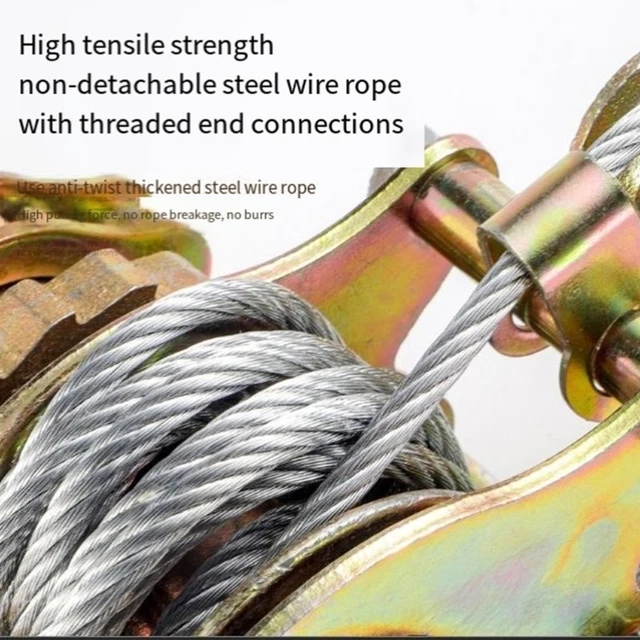 SAFETY ENHANCING RATCHET Tightener For Wire Rope Carbon Steel Build ...
