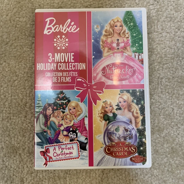 BARBIE HOLIDAY COLLECTION 3-Movie DVD Set Nutcracker Perfect Christmas ...