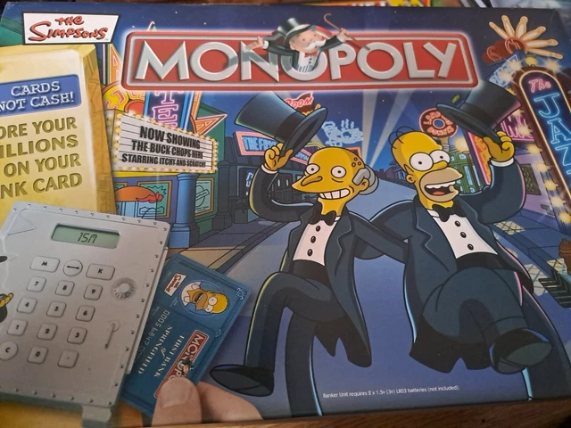 THE SIMPSONS MONOPOLY Board Game simpsons monopoly game simpsons game £ ...