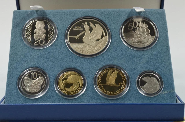 NEW ZEALAND - 1998 - Annual Proof Coin Set - Albatross $132.00 ...