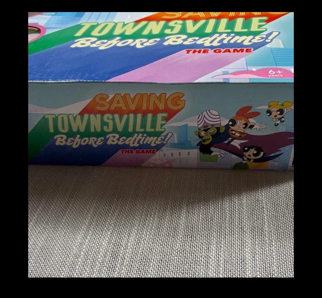 THE POWERPUFF GIRLS Saving Townsville Before Bedtime Board Game Cartoon ...