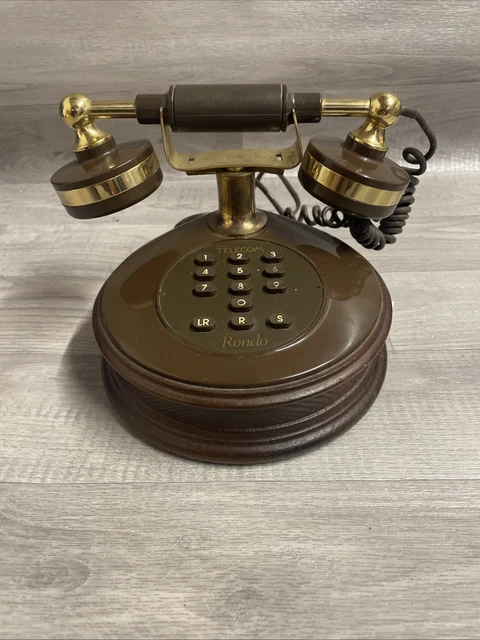 RETRO VINTAGE BRITISH Telecom Rondo BT Telephone 18cm dia x 15cm high £ ...
