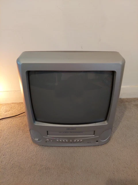 BUSH BTV18SIL/VA 14& Inch CRT TV VCR VHS Video Retro Gaming Television CRT £119.99 - PicClick UK