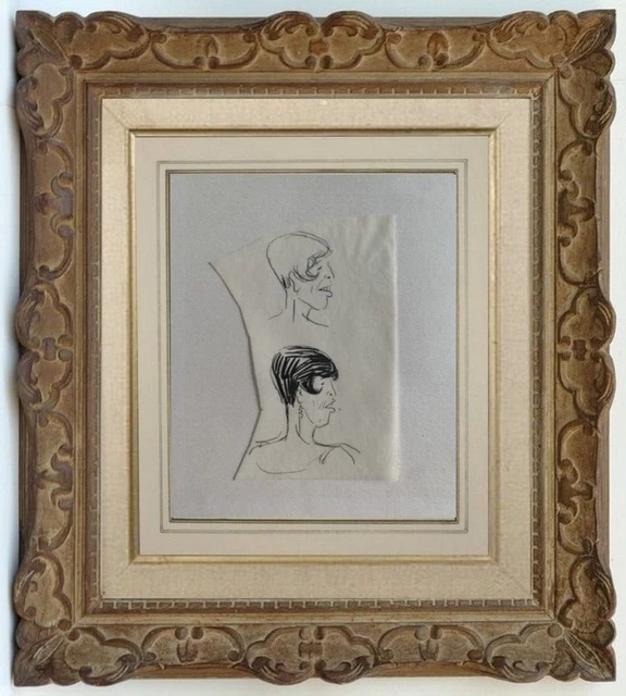 GEORGES GOURSAT DIT SEM (1863-1934) DESSIN PORTRAIT DE MADAME POLIGNAC ...