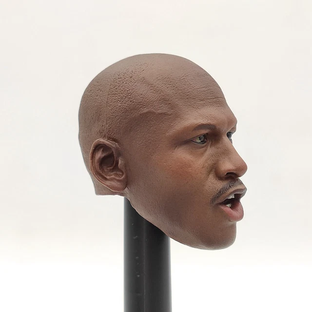 CUSTOM 1/6 MICHAEL Jordan head Sculpt For Hot Toy Enterbay 12" Figure ...