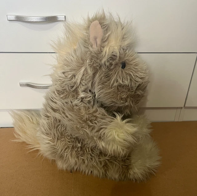 VINTAGE DAKIN 1993 Brown Cream Scruffy Furry Horse Soft Toy Plush 16" £ ...