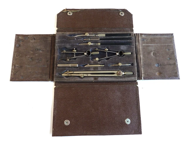 WW2 VINTAGE MILITARY Wh Harling Navigator Compass Dividers Draftsman ...