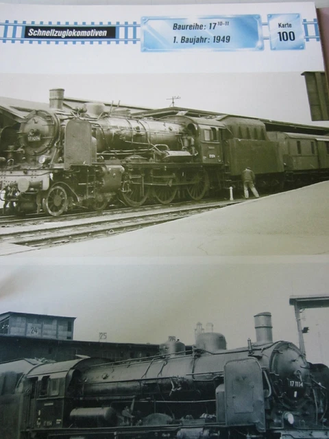 DAMPFLOK MIT RISSZEICHNUNG S100 BR 17-10-11 Umbaulok DR Kohlestaub 1949 ...