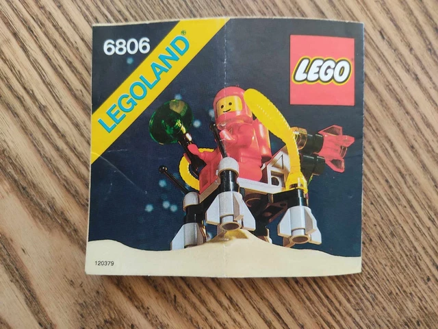 LEGO, NOTICE LEGOLAND 6806, 1985, engin spatial, lunaire, astronaute ...
