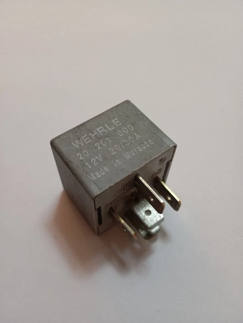 1X RELAIS RELAY Wehrle 20 201 000 20201000 12v 20/30a 5 Broches Pin EUR ...