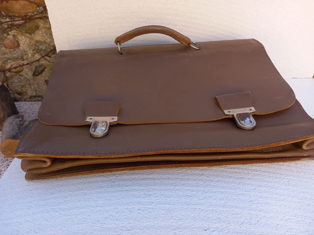ANCIENNE SACOCHE PTT en Cuir des années 70 EUR 20,00 - PicClick FR