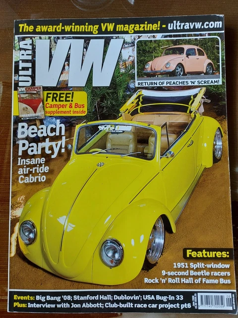 ULTRA VW MAGAZINE June 2008 Beetle Cabrio Split Screen camper van £4.00 ...