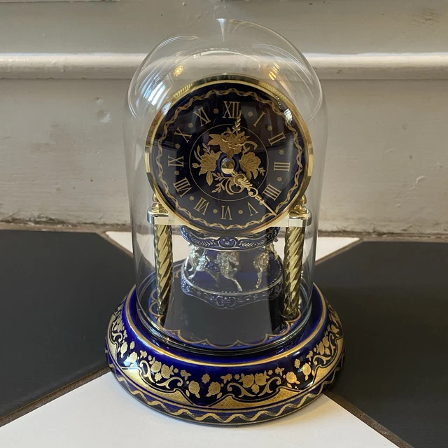 THE FRANKLIN MINT Carousel Clock Porzellan Porcelain Made In Germany ...