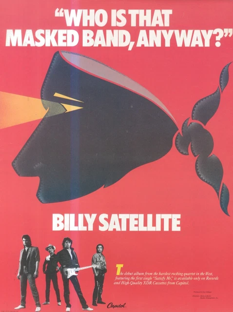 SFBK75 PICTURE/ADVERT 14X11 Billy Satellite : Who Is That Masked Band ...