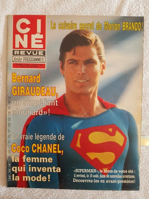 CINE REVUE N°29 1983 C.reeve Giraudeau Line Renaud Coco Chanel Diana ...