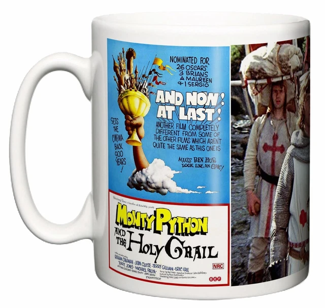 MONTY PYTHON AND the Holy Grail Classic British Comedy Movie Coffee Tea ...