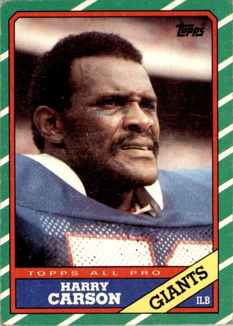 1986 TOPPS HARRY Carson Giants de New York #152 EUR 1,94 - PicClick FR