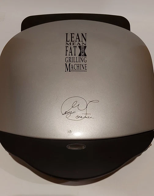 GEORGE FOREMAN LEAN Mean Grilling Machine Model GR10AS Silver Black Non ...