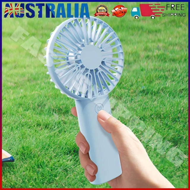 AU MINI PORTABLE Fan Handheld USB Charging Fan 3 Speed Adjustment ...