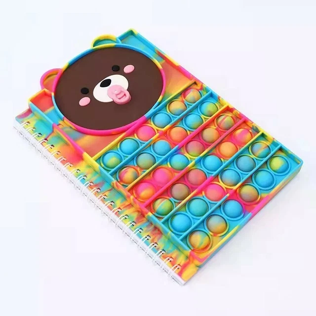 POP IT NOTEBOOK Fidget Toy Writing Pad Sensory 50 Page Lines $20.88 ...