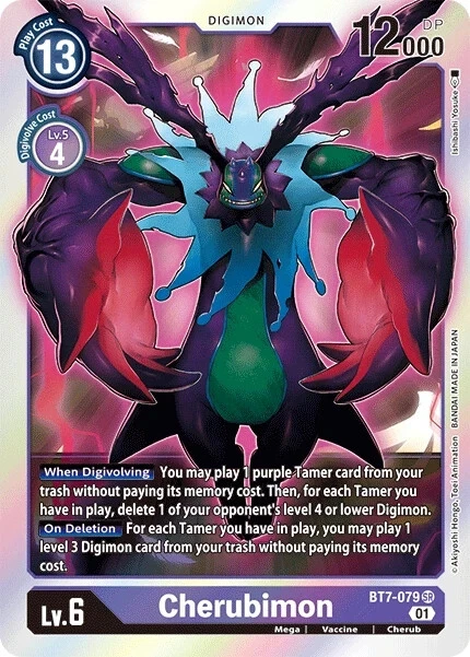 CHERUBIMON BT7-079 SR - Next Adventure - Digimon Card Game $2.50 ...