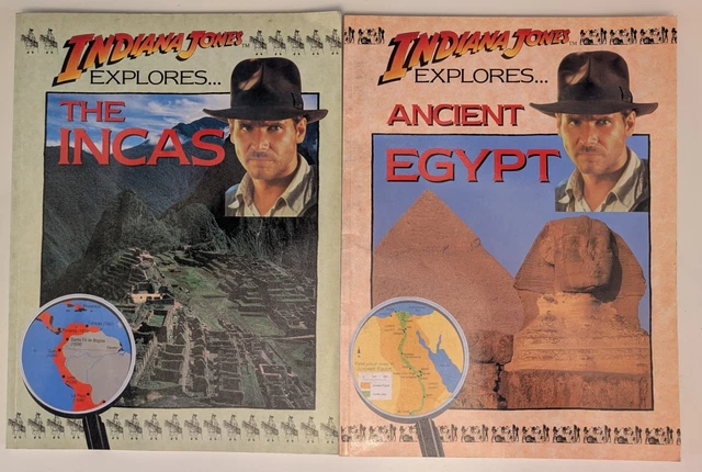 INDIANA JONES EXPLORES Ancient Egypt And The Incas 2 X Paperback Book ...