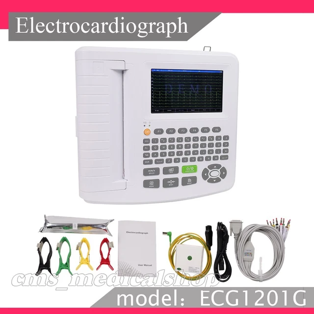 1201G DIGITAL 12-CHANNEL ECG /EKG machine Electrocardiograph CONTEC PC ...