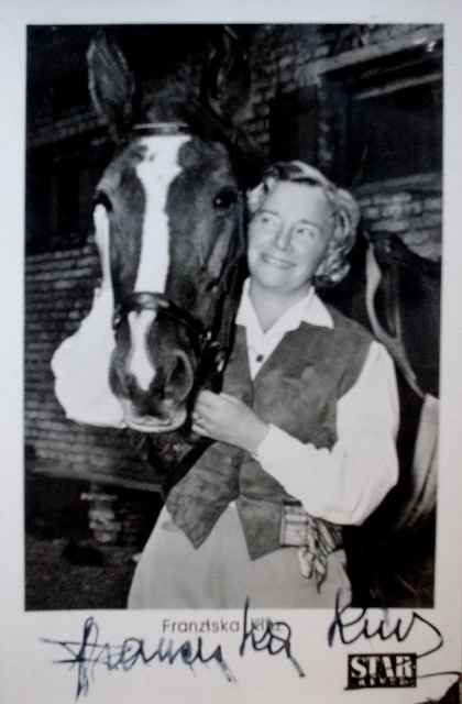 FRANZISKA KINZ - Carte autographe originale signée main env. 1960 ...