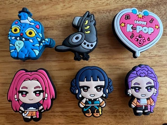 6 X HUNTR/X Huntrix K-Pop Demon Hunters Movie Jibbitz Shoe Charms For ...