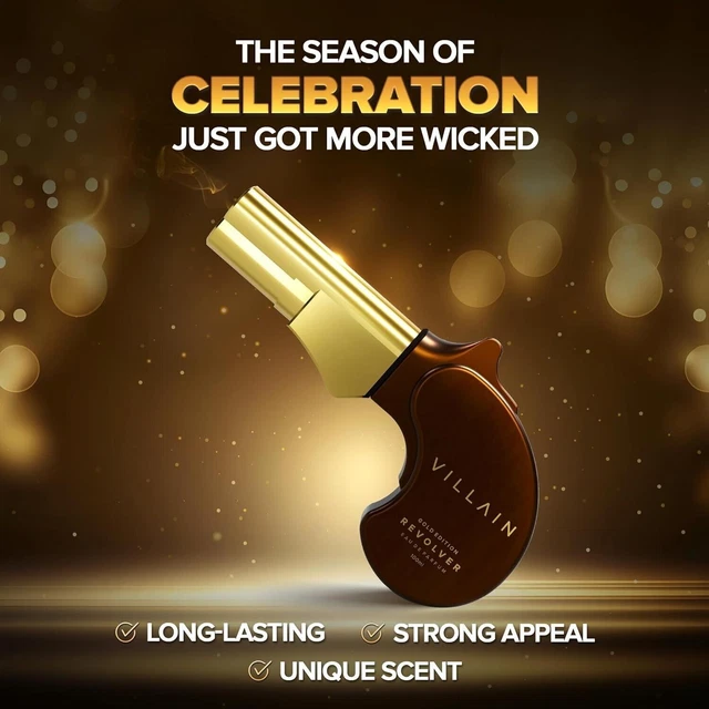 VILLAIN REVOLVER EAU De Parfum pour Homme Gold Edition100 ml | Eau De ...