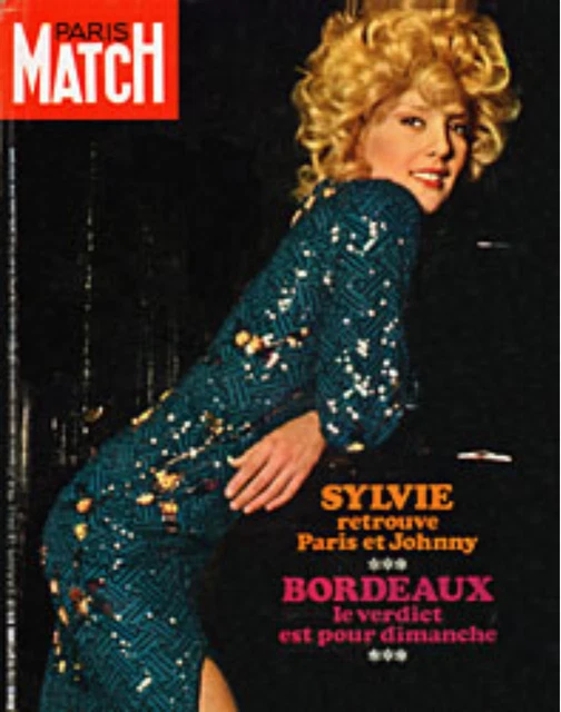 PARIS MATCH N° 1115 - Sylvie Vartan retrouve Johnny Hallyday (19 septembre 1970) EUR 9,99 ...