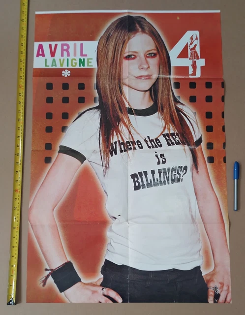 AVRIL LAVIGNE / RARE 2004 BRAZILIAN XXL POSTER / 22"x33" / REALLY BIG ...