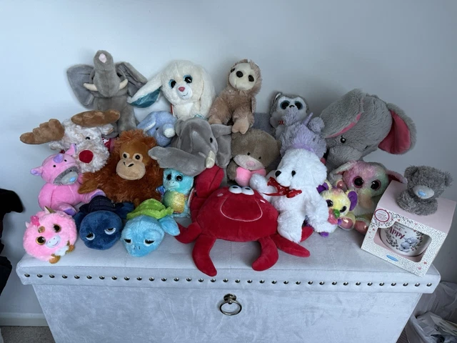 22 SOFT TOYS Some With Tags, Not Been Used Only Been On My Headboard £ ...