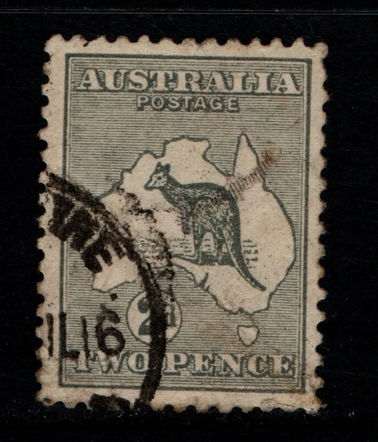 AUSTRALIA 1915 2D Kangaroo 3rd watermark Used see note EUR 3,03 ...