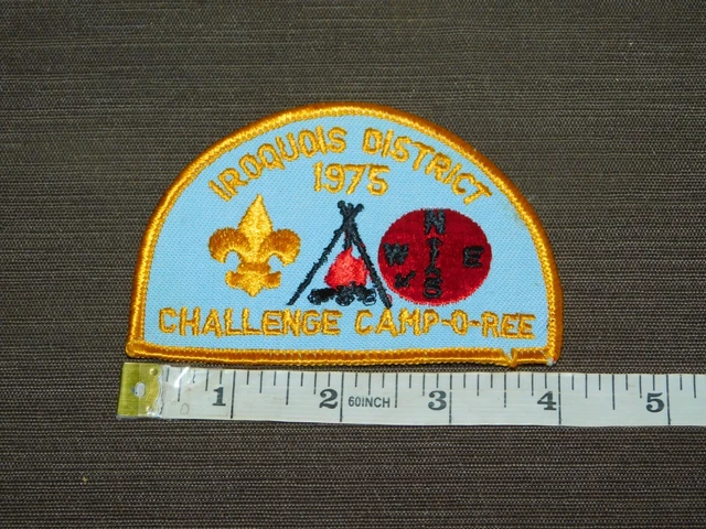 VINTAGE BSA BOY Scouts Of America Patch 1975 Iroquois Dist Challenge ...