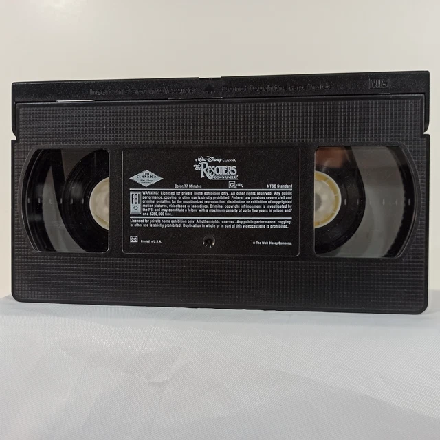 THE RESCUERS DOWN Under Walt Disney Classic (VHS) Cassette Only £3.04 ...