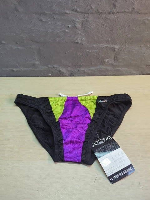 HOM VINTAGE 90S Dead stock Swim trunks Swimwear Brief 32" "Aouste" *Pr# ...