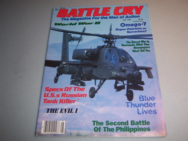 BATTLE CRY MAGAZINE For Men of Action May 1985 Volume 26 Number 1 £11. ...