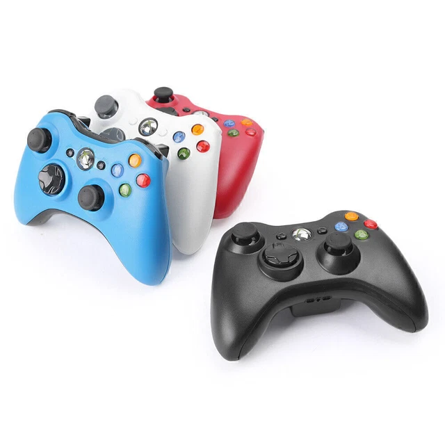 WIRELESS GAME CONTROLLER For Microsoft Xbox 360 Gamepad White Joypad 4 ...