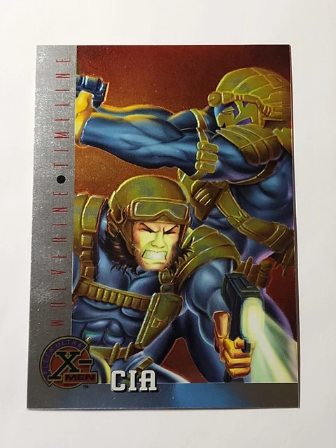 CARTE CIA FLEER Ultra Marvel X-Men Wolverine Timeline CHROME CHROME 81 ...