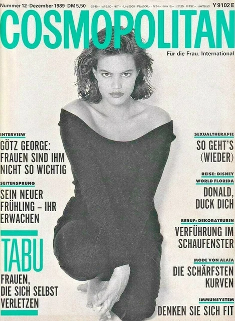 COSMOPOLITAN 1989 NASTASSJA Kinski Kim Basinger Azzedine Alaia Paulina ...