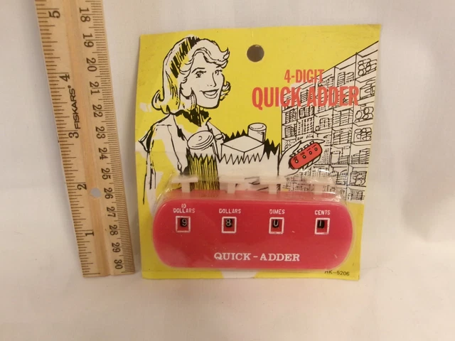 VINTAGE GROCERY SHOPPING counter, clicker, quick adder, MIB, 1970's $19 ...