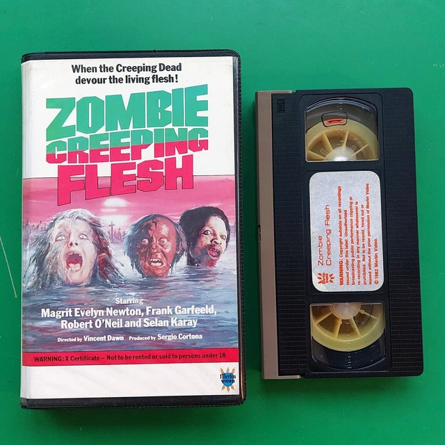 ZOMBIE CREEPING FLESH DPP Big Box Pre Cert VHS Ex Rental video READ ...