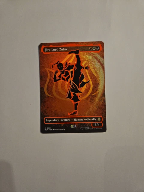 FIRE LORD ZUKO 2025 Avatar The Last Airbender Borderless Neon Ink Foil #0360 $1,000.00 - PicClick CA