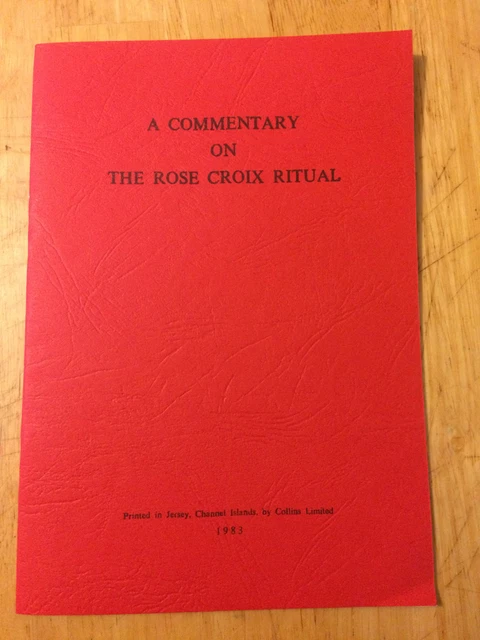 RARE MASONIC A Commentary on the Rose Croix Ritual £11.30 - PicClick UK