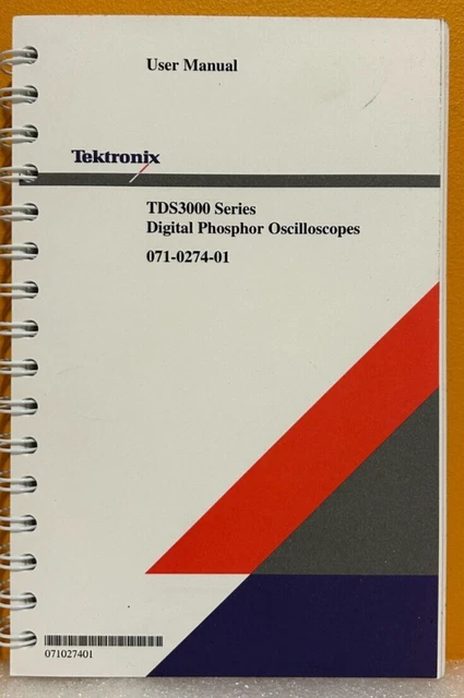 Tektronix 071 0274 01 Serie Tds3000 Manuale Oscilloscopi Digitali Al Fosforo Eur 38 28